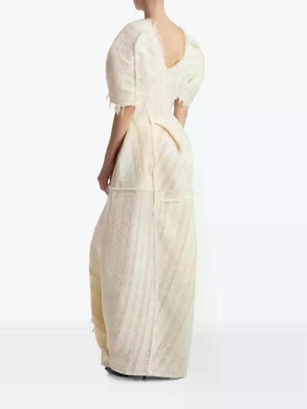 Khaite Quintin Fringed Maxi Dress