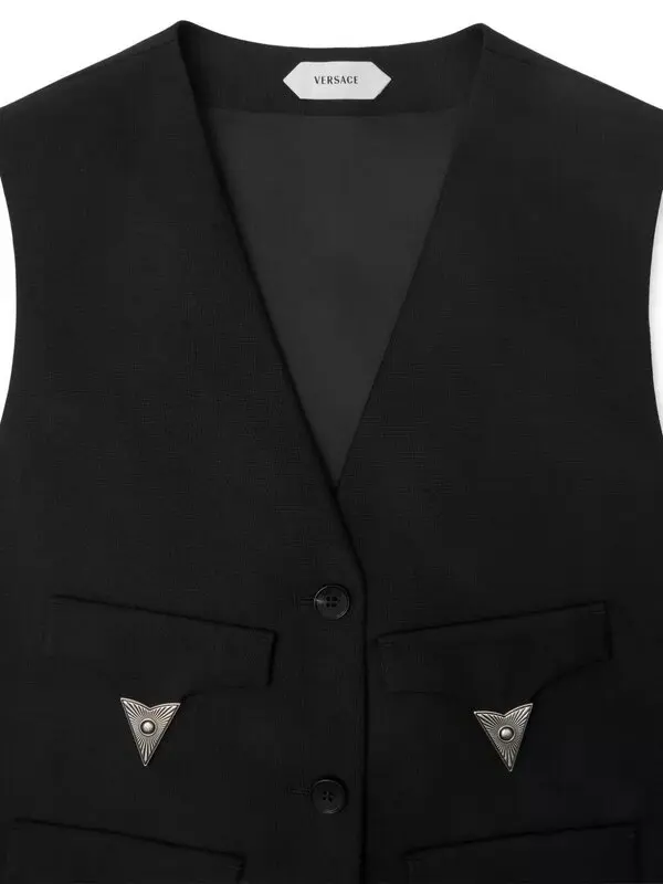Versace Wool Mohair Vest