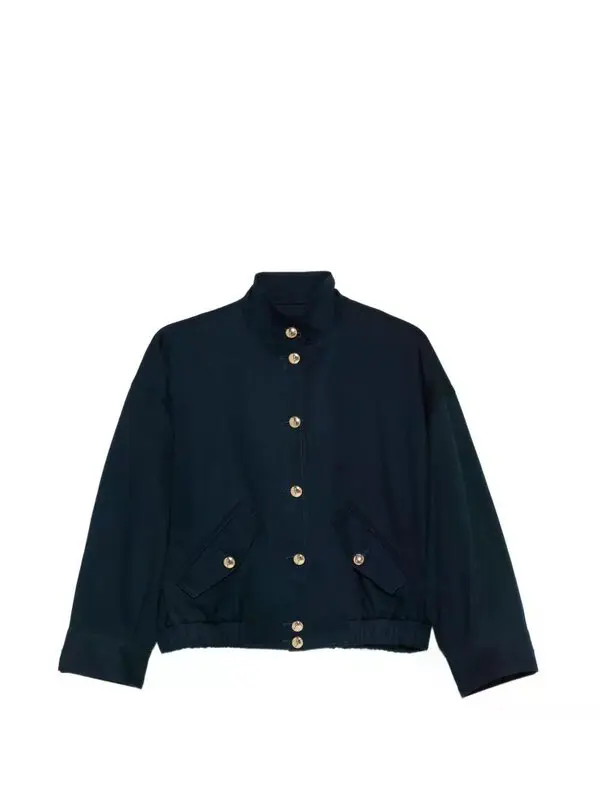 Maje Buttoned Bomber Jacket