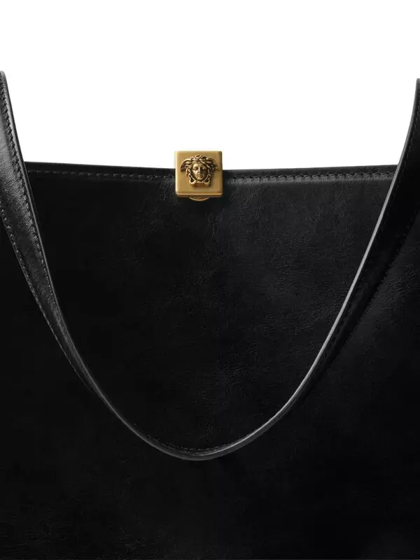 Versace Severine Leather Tote Bag - Black