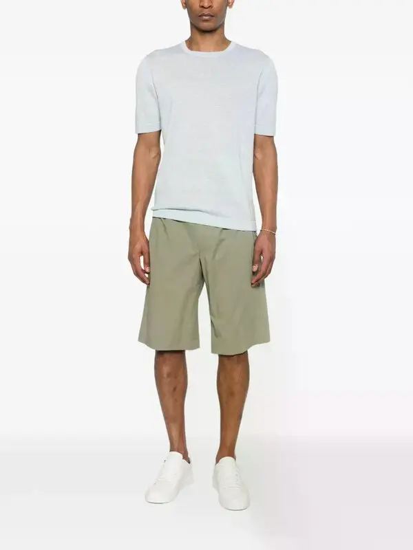 Karl Lagerfeld Pleated Shorts - Green