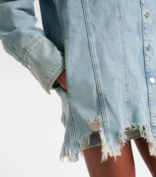 Blumarine Embroidered Denim Overshirt