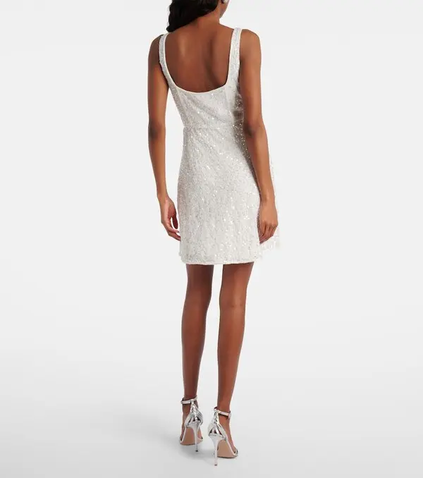Rixo Ronan Sequined Minidress - White
