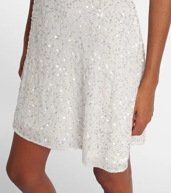 Rixo Ronan Sequined Minidress - White