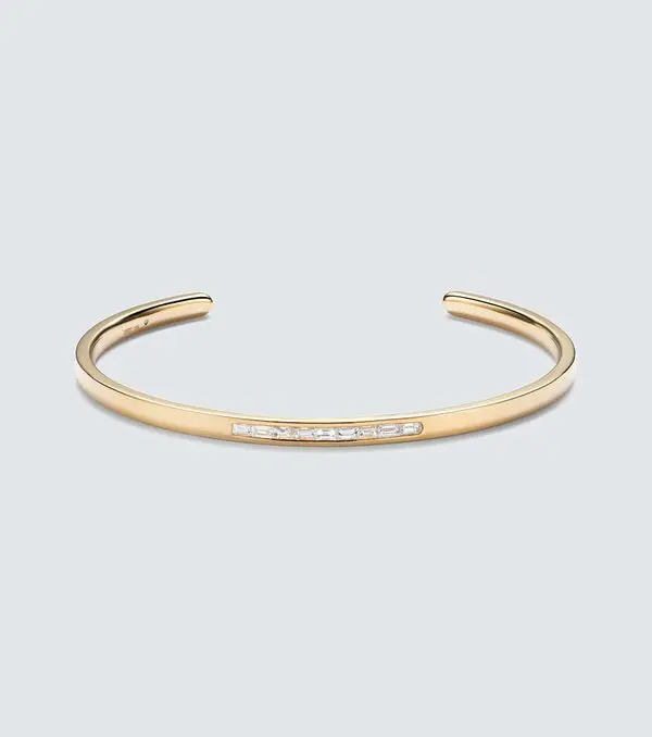 Shay Jewelry 18kt Yellow Diamond Bangle - Gold