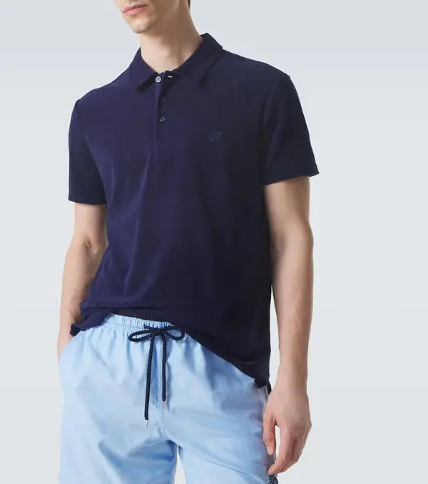 Vilebrequin Cotton-blend Terry Polo Shirt - Blue