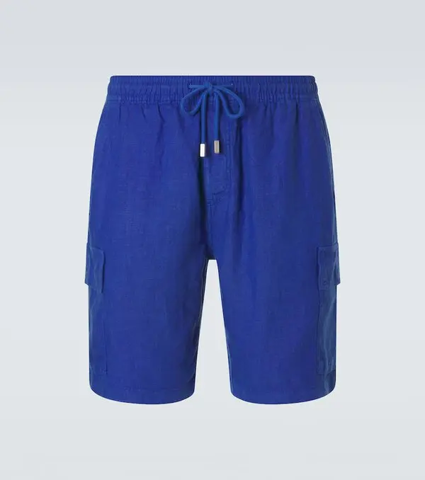 Vilebrequin Linen Bermuda Shorts - Blue