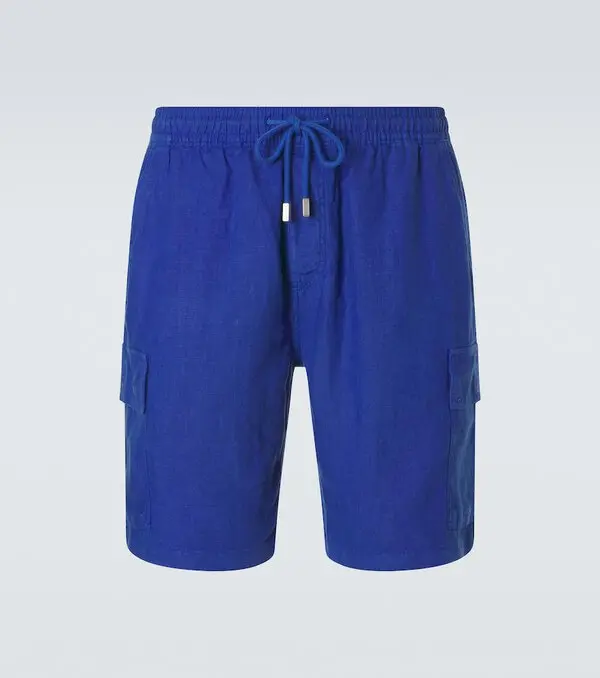 Vilebrequin Linen Bermuda Shorts - Blue
