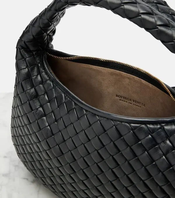 Bottega Veneta Intrecciato Small Top-handle Bag - Black