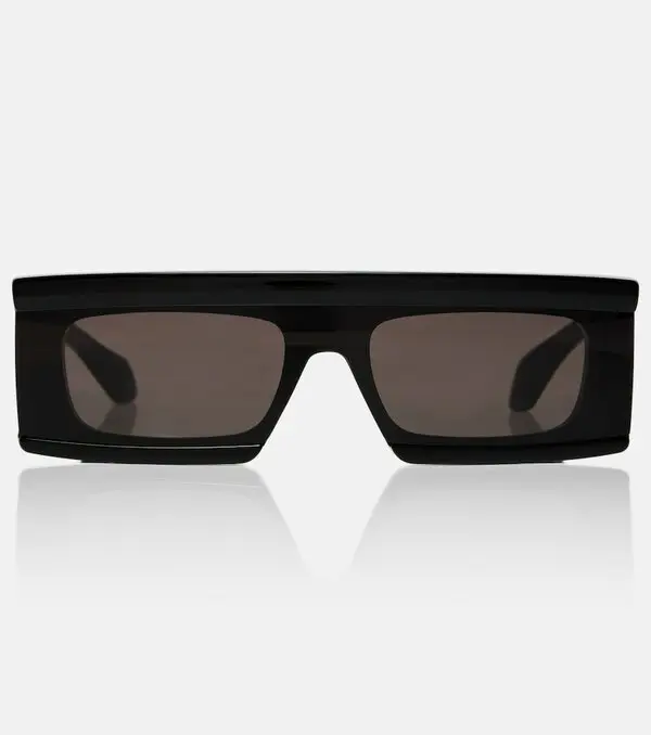 Alaïa Logo Flat-top Sunglasses - Black