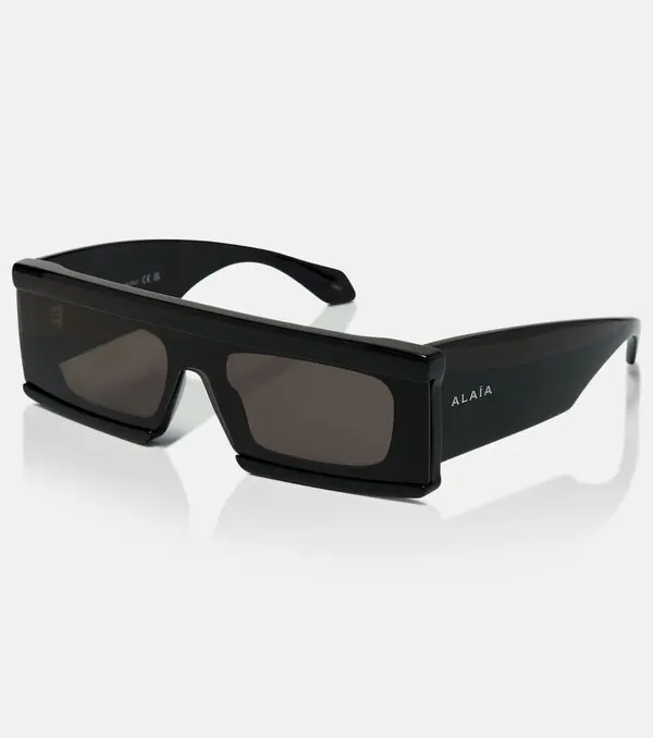 Alaïa Logo Flat-top Sunglasses