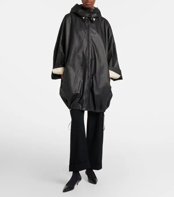 THE ROW Cassandre Leather Coat