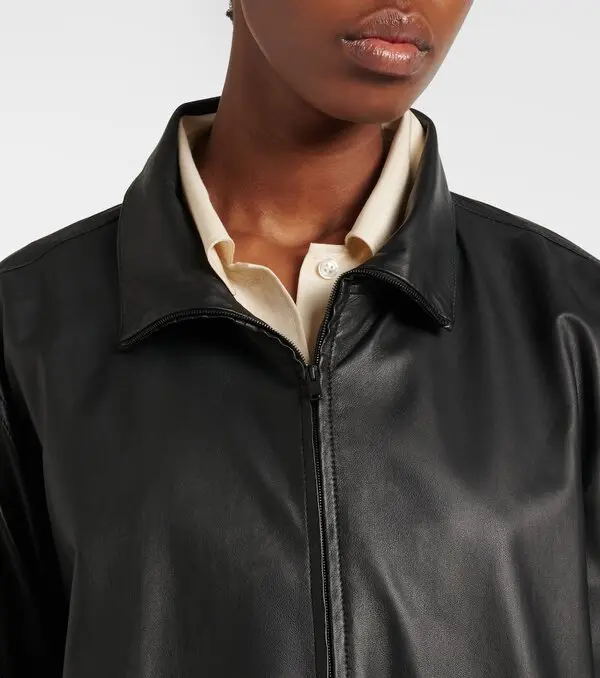 THE ROW Cassandre Leather Coat