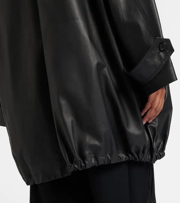 THE ROW Cassandre Leather Coat