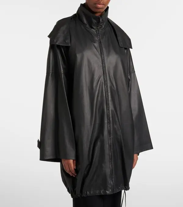 THE ROW Cassandre Leather Coat