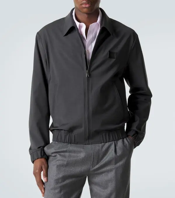 Dolce & Gabbana Logo Wool-blend Blouson Jacket