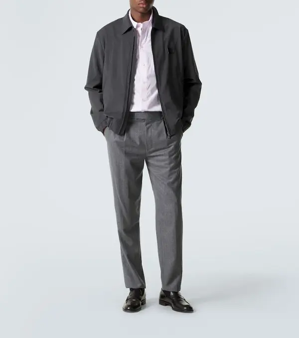 Dolce & Gabbana Logo Wool-blend Blouson Jacket
