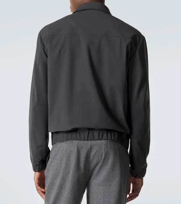Dolce & Gabbana Logo Wool-blend Blouson Jacket
