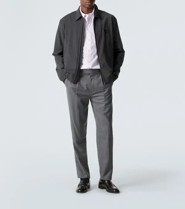 Dolce & Gabbana Logo Wool-blend Blouson Jacket
