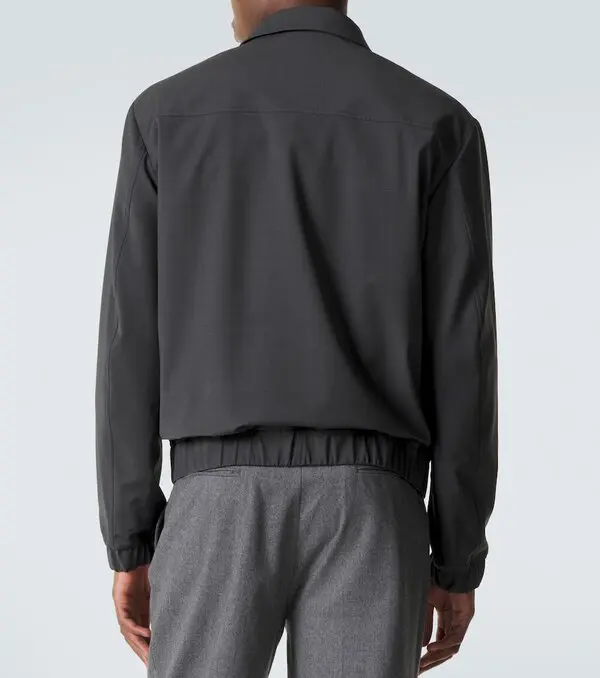 Dolce & Gabbana Logo Wool-blend Blouson Jacket