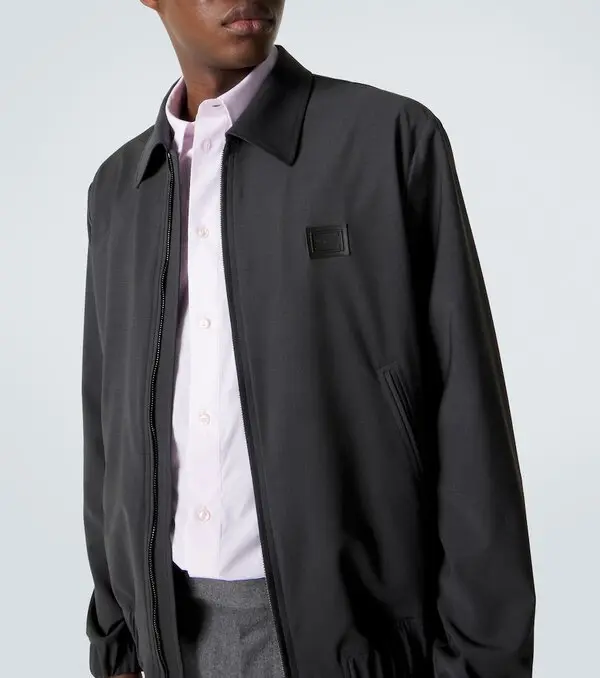 Dolce & Gabbana Logo Wool-blend Blouson Jacket
