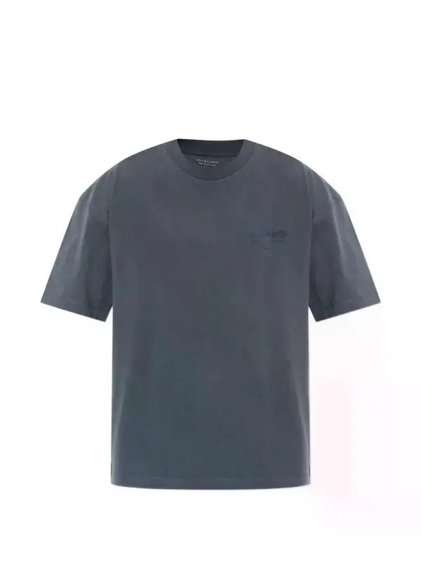 ALLSAINTS Xander Flocked-logo T-shirt - Blue