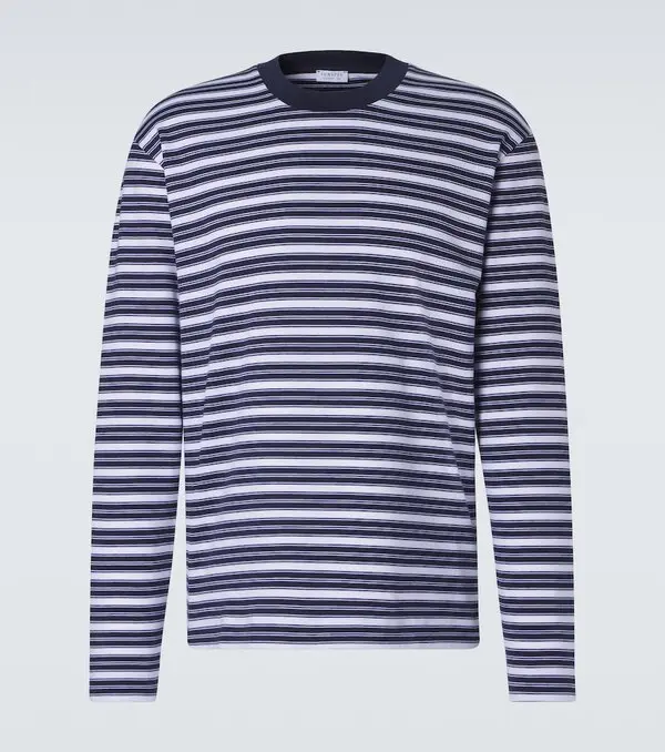 Sunspel Striped Cotton Jersey T-shirt