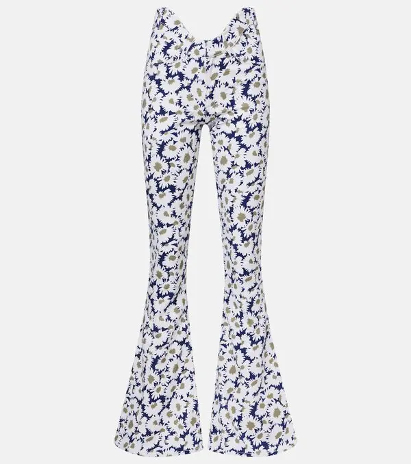 JEAN PAUL GAULTIER Floral Flared Jeans
