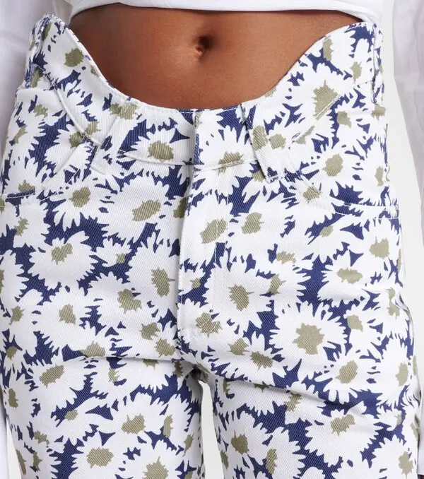 JEAN PAUL GAULTIER Floral Flared Jeans