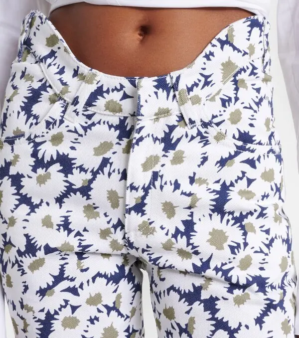 JEAN PAUL GAULTIER Floral Flared Jeans