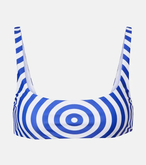 JEAN PAUL GAULTIER Printed Jersey Bra Top - White