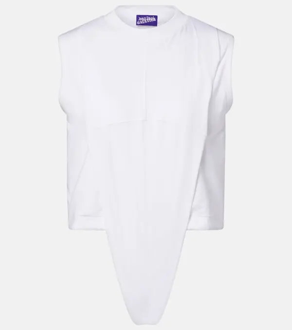 JEAN PAUL GAULTIER Cotton Bodysuit - White