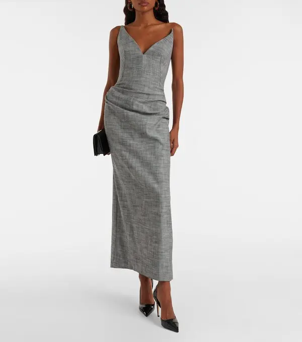 Maticevski Saucy Minx Cotton Midi Dress