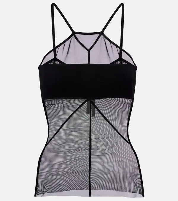 Rick Owens Semi-sheer Top - Black