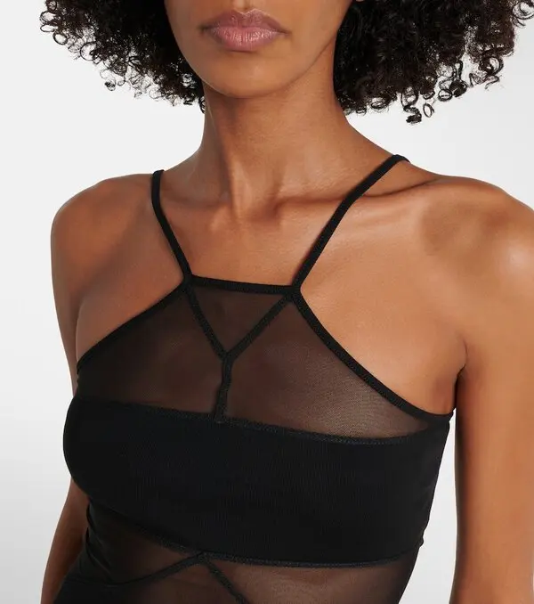 Rick Owens Semi-sheer Top - Black
