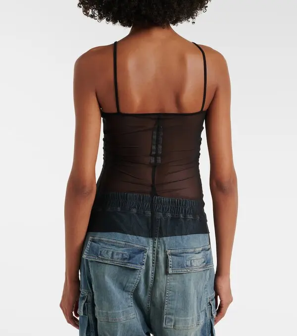 Rick Owens Semi-sheer Top - Black