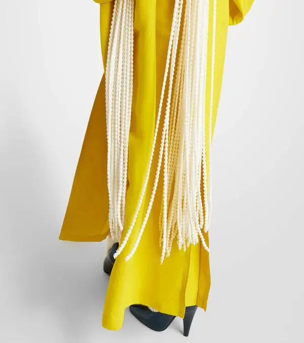 Alaïa Beaded Fringed Scarf