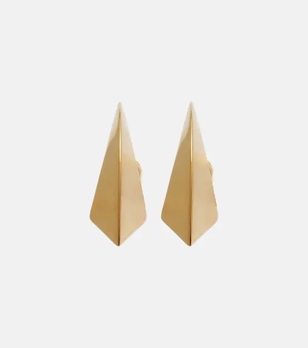 Alaïa Logo Stud Earrings - Gold