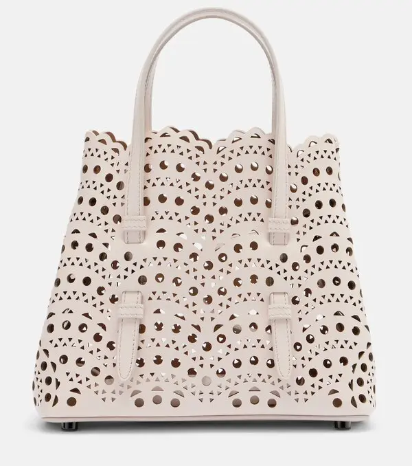 Alaïa Vienne Leather Tote Bag - Pink
