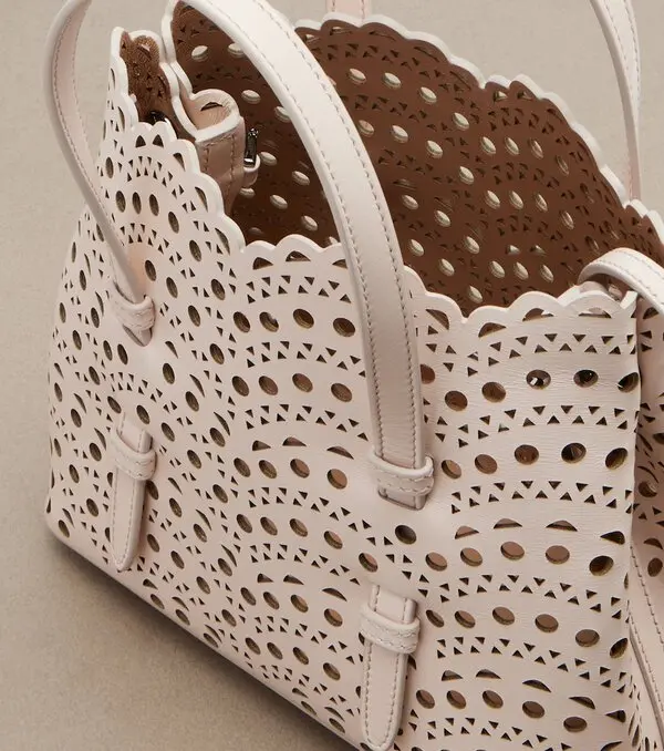 Alaïa Vienne Leather Tote Bag - Pink