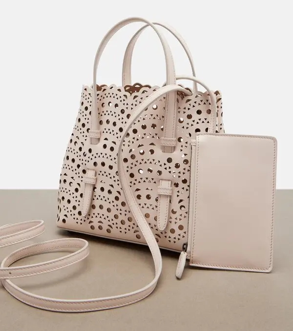 Alaïa Vienne Leather Tote Bag - Pink