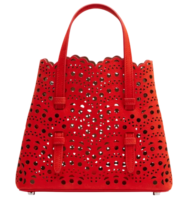 Alaïa Vienne Leather Tote Bag - Red
