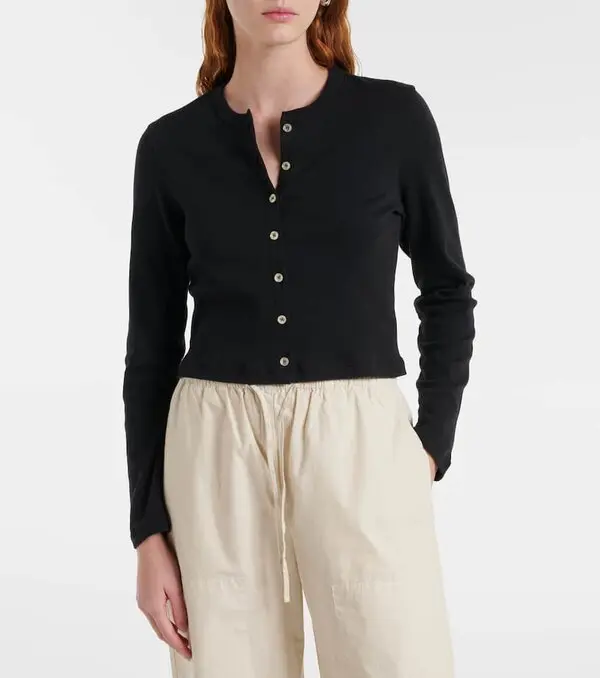 LESET Nando Cotton Cardigan - Black