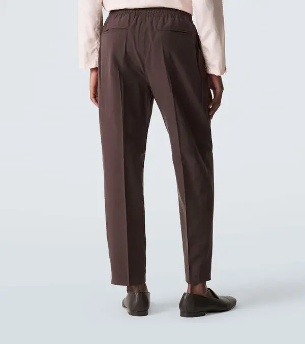 UMIT BENAN Selly Silk-blend Straight Pants