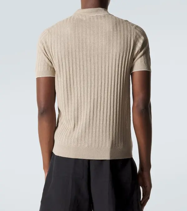 Fedeli Soul Linen And Cotton Polo Shirt