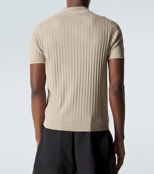 Fedeli Soul Linen And Cotton Polo Shirt
