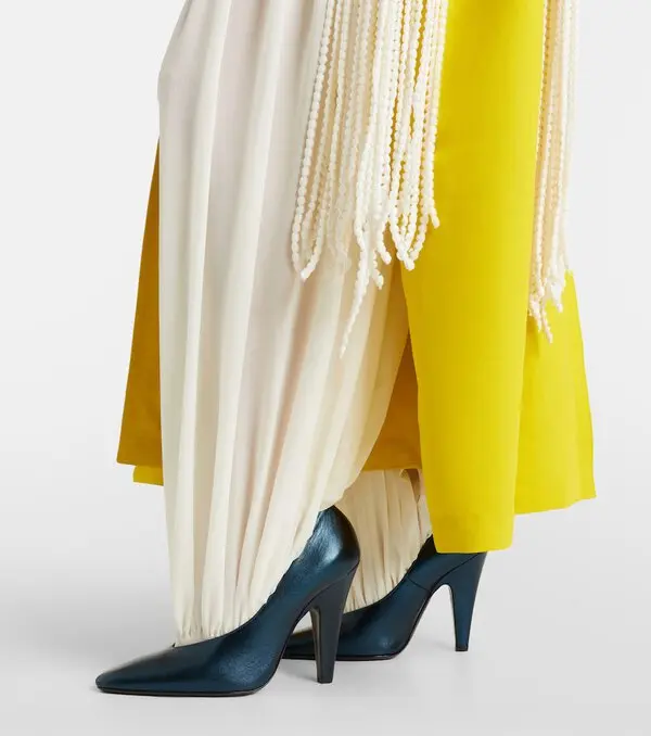 Alaïa Cone Leather Pumps - Blue