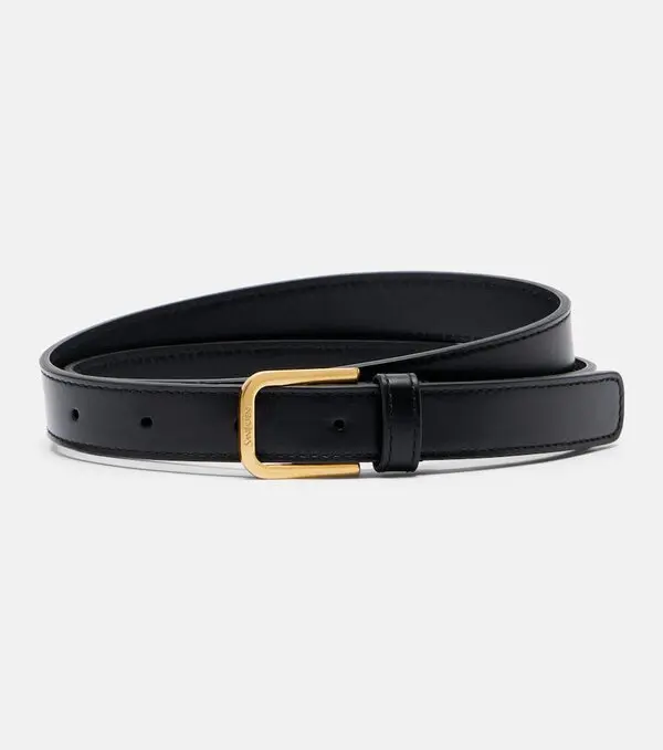 Saint Laurent Leather Belt - Black