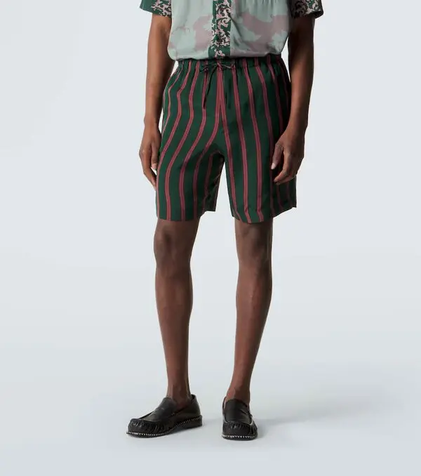 Dries Van Noten Striped Drawstring Shorts