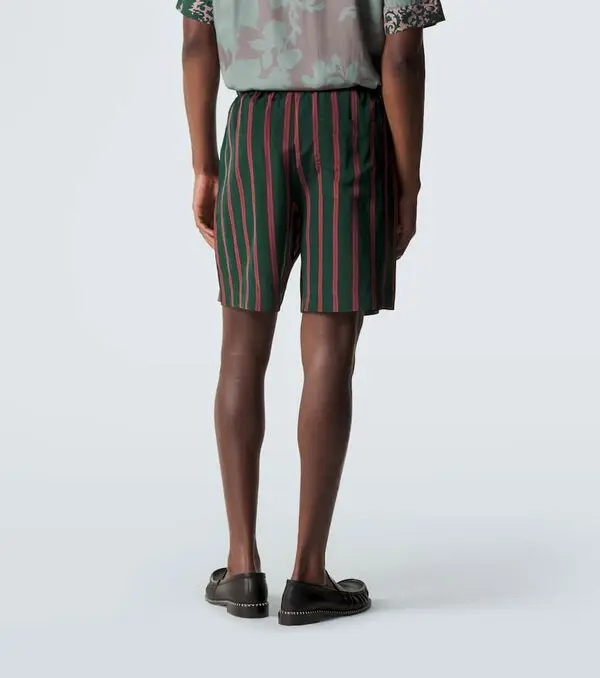 Dries Van Noten Striped Drawstring Shorts